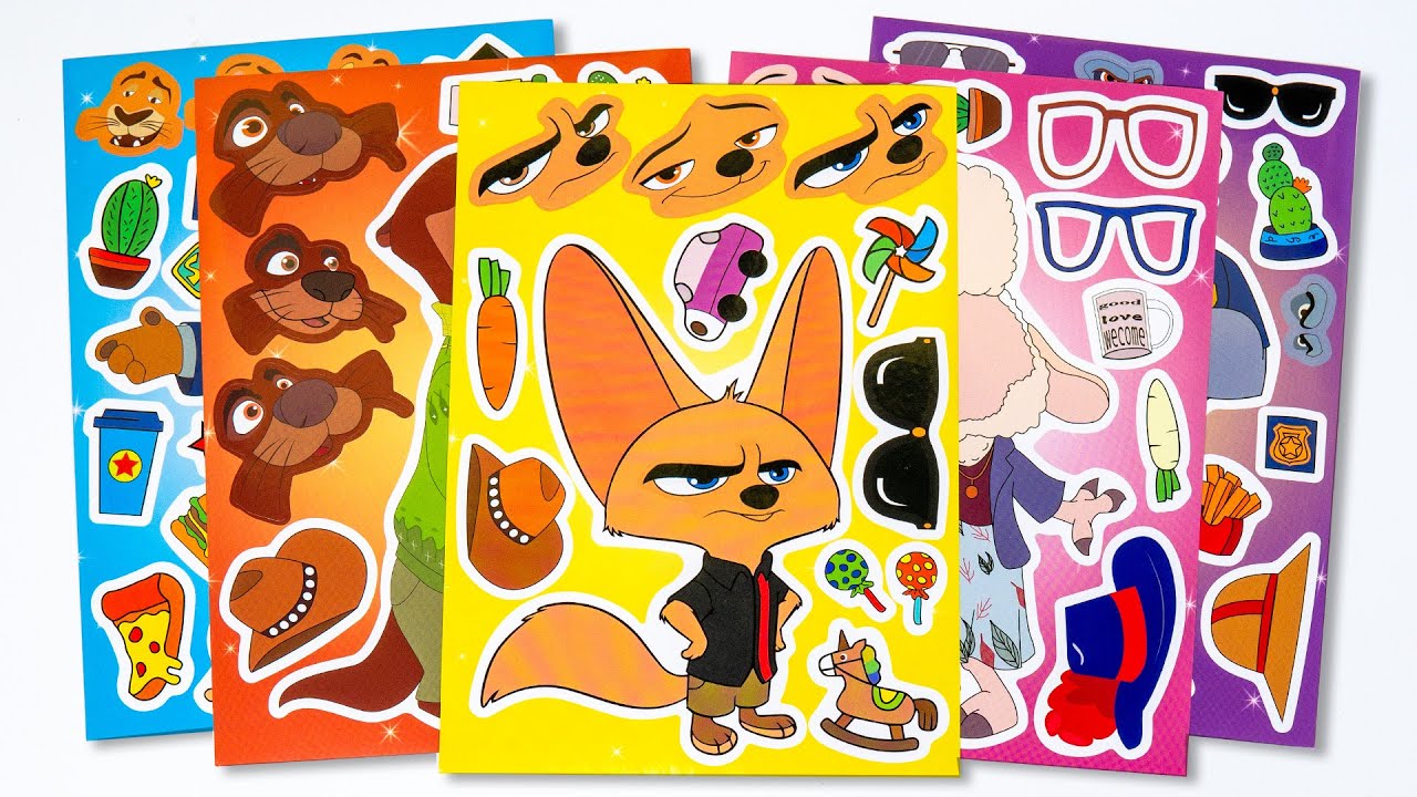 ZOOTOPIA STICKER BOOK MAKEOVER ASMR FUN ACTIVITIES WITH JUDY NICK zootopia-sticker-book-makeover-asmr-fun-activities-with-judy-nick