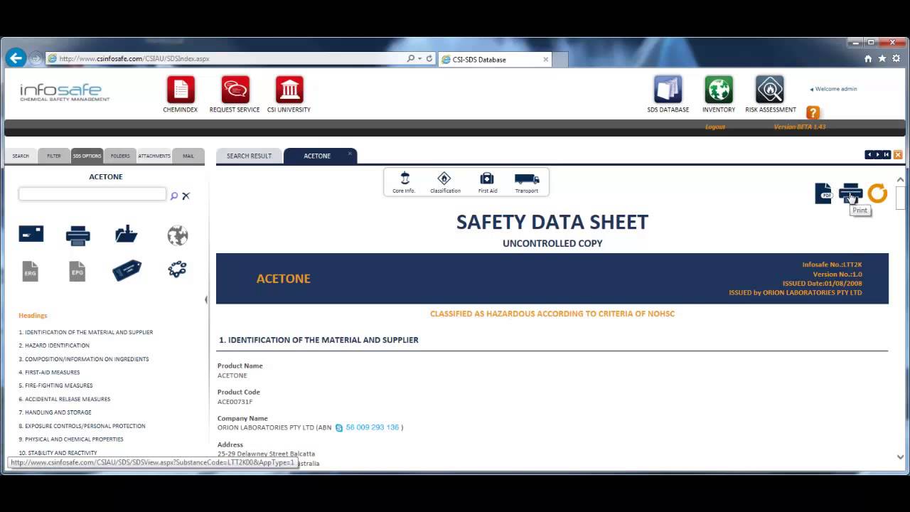 Quick Search of Infosafe CSI - YouTube