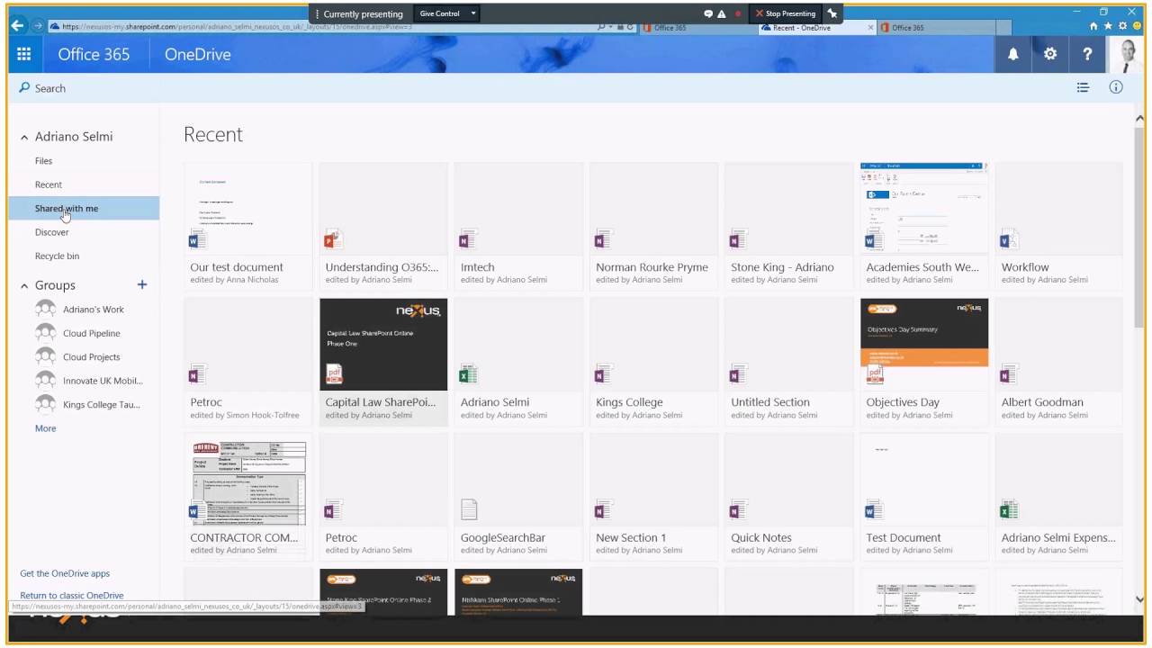 Understanding Office 365 OneDrive for Business & Delve - YouTube