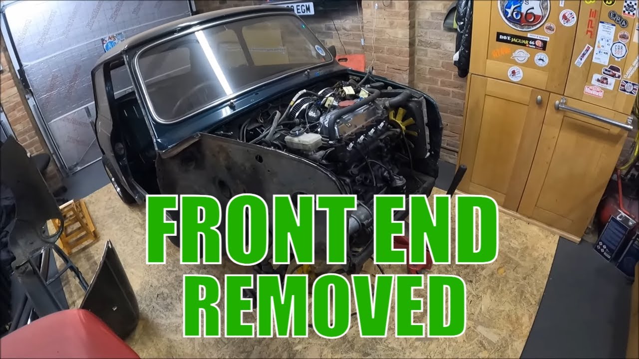 Front End Removal - Classic Mini Workshop - Project Racing Green Pt.13 ...