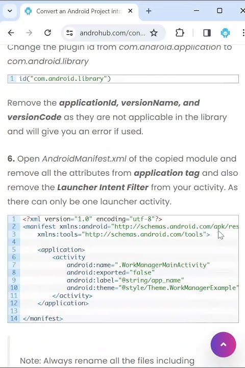 Convert an Android Project INTO a Library #android #shorts # ...