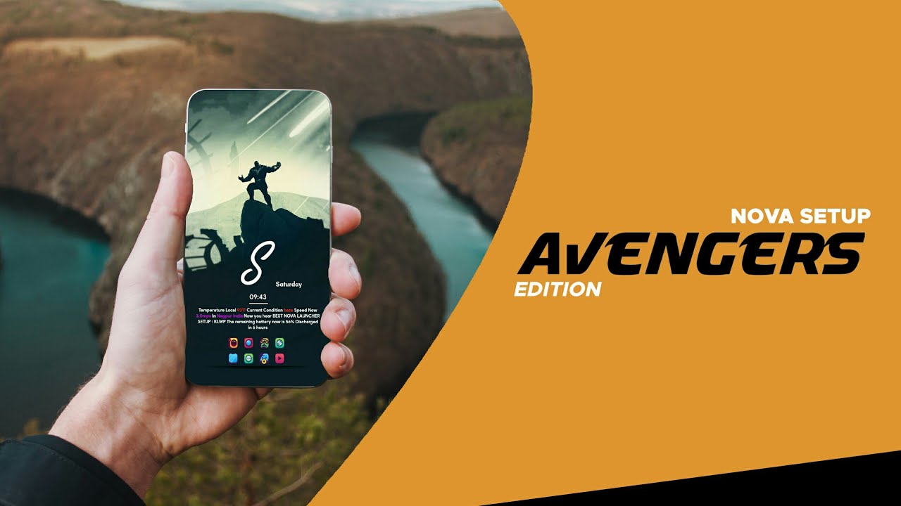 BEST NOVA LAUNCHER SETUP : AVENGERS EDITION - YouTube