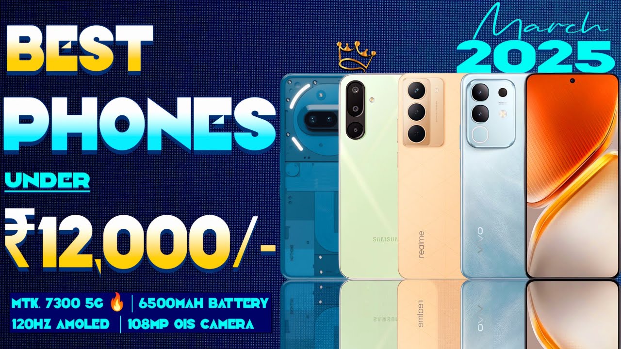 Best 5G Phones Under ₹12,000 (2025) | 6500mah Battery 🔋 - YouTube