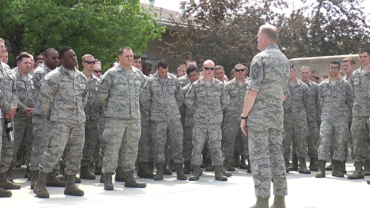 CMSAF Visits MHAFB - YouTube