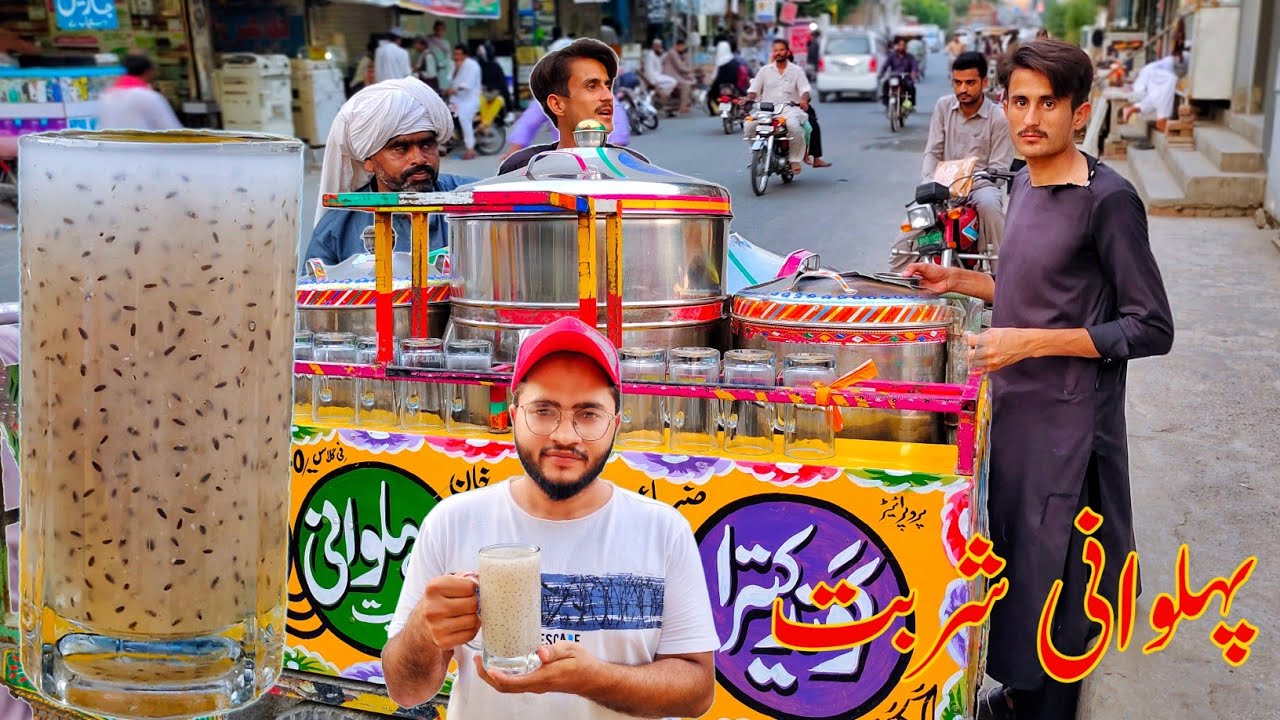 Hard working Peshawari pathan selling Phalwani Sharbat ( Juice ) in ...