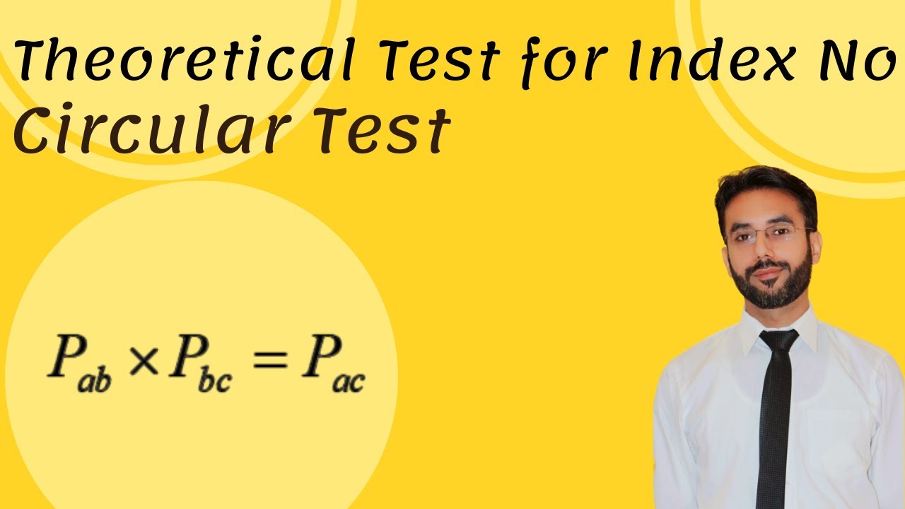 Theoretical Test for Index Number | Circular Test | Index No ...