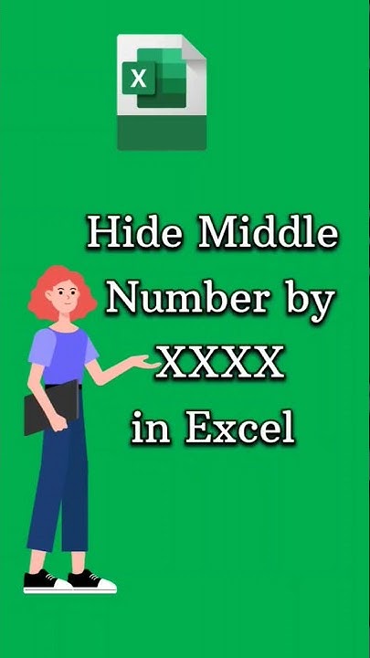 Hide Middle Numbers by XXX in excel#shorts - YouTube