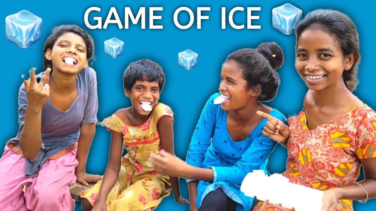 GAME OF ICE 🧊 | गांव की लड़कियों का अनोखा खेल | Girls play with ice 🧊 ...