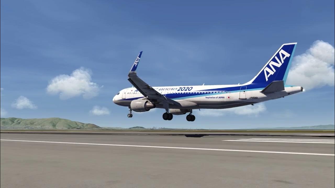 AeroFly A320 ANA サンフランシスコ着陸 - YouTube