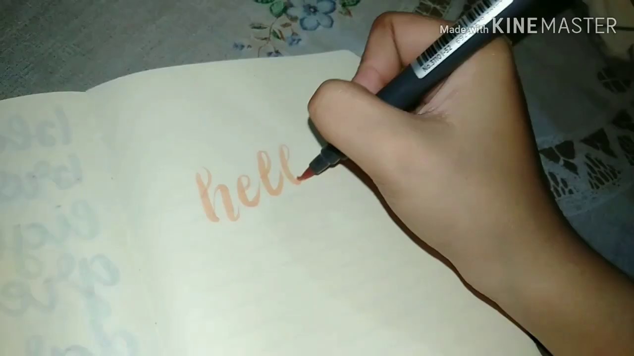 Calligraphy with Me! Using Affordable Materials - YouTube