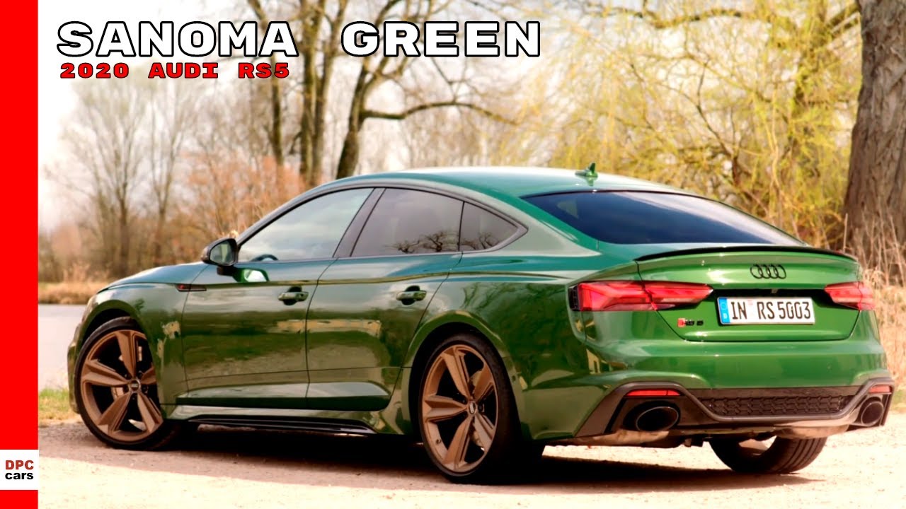 New 2020 Audi RS5 Sportback Sanoma Green - YouTube