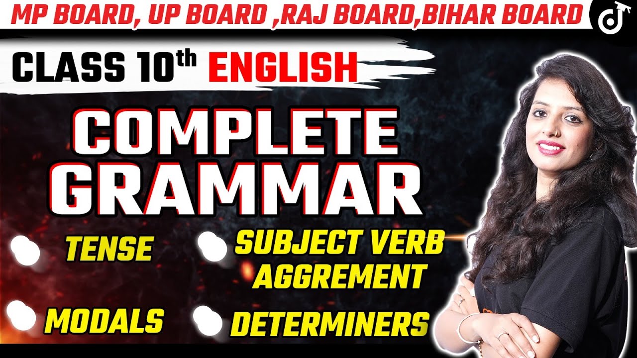 Class 10 English (COMPLETE GRAMMAR) TENSE SUBJECT VERB AGGREMENT ...