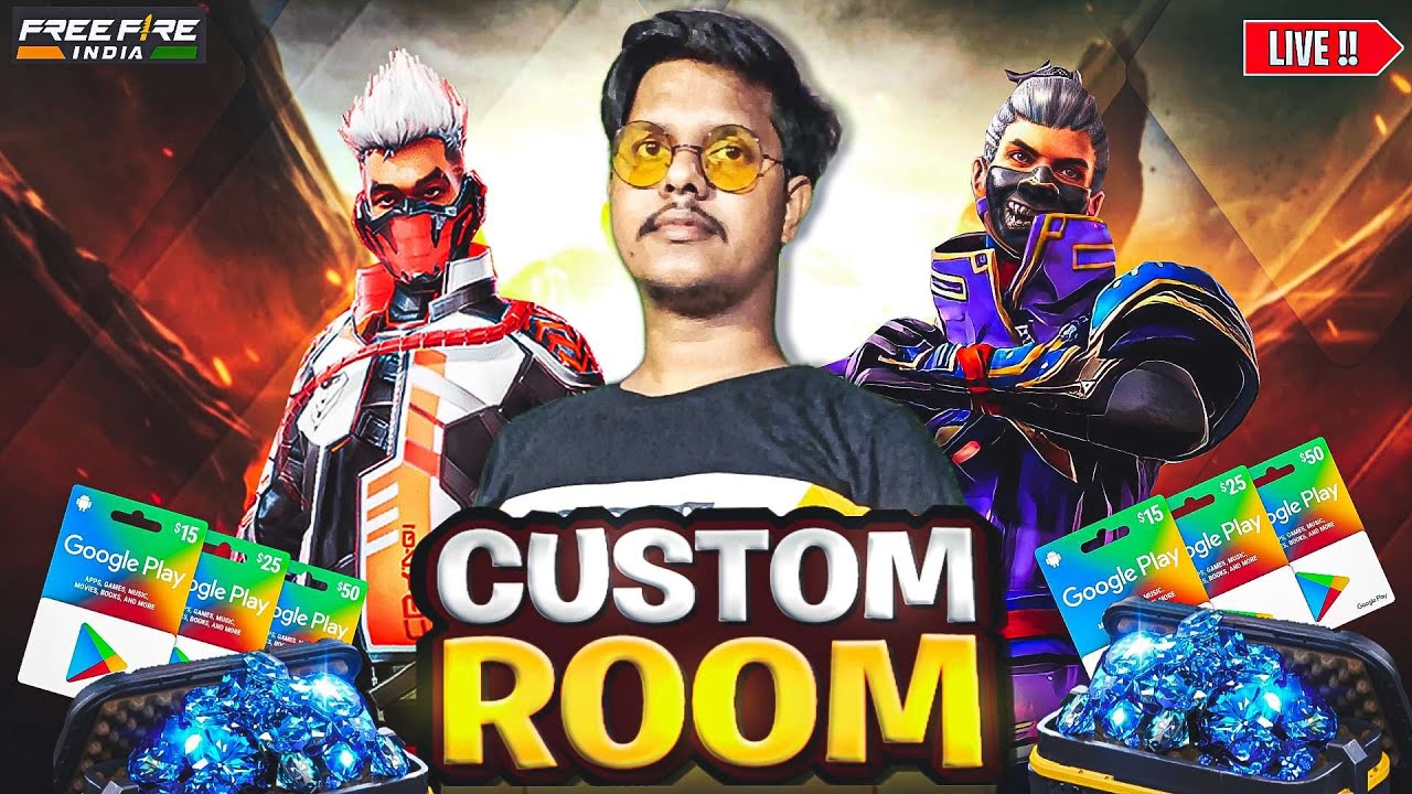 🔴[Live] Free Fire Live Custom Room | Live Custom Room Free Fire Sarkar ...