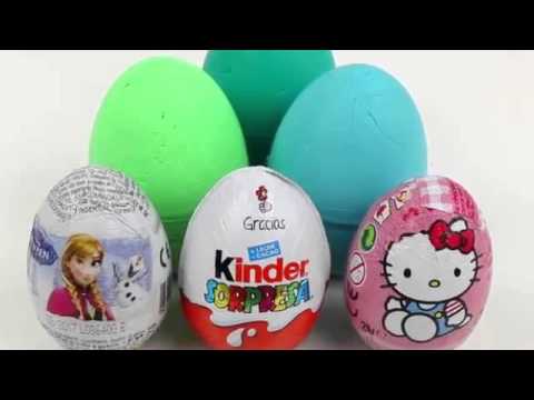 75 SURPRISE EGGS Disney Frozen Minecraft Peppa Pig Angry-Birds Cars PlayDough HotWheels Avengers