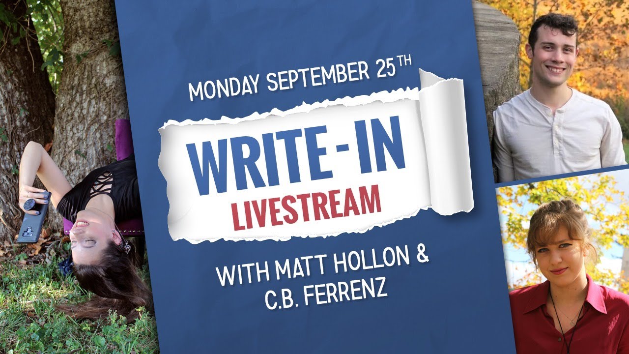 WRITING SPRINTS STREAM ft. Matt Hollon & C.B. Ferrenz! - 09/25/2023 ...