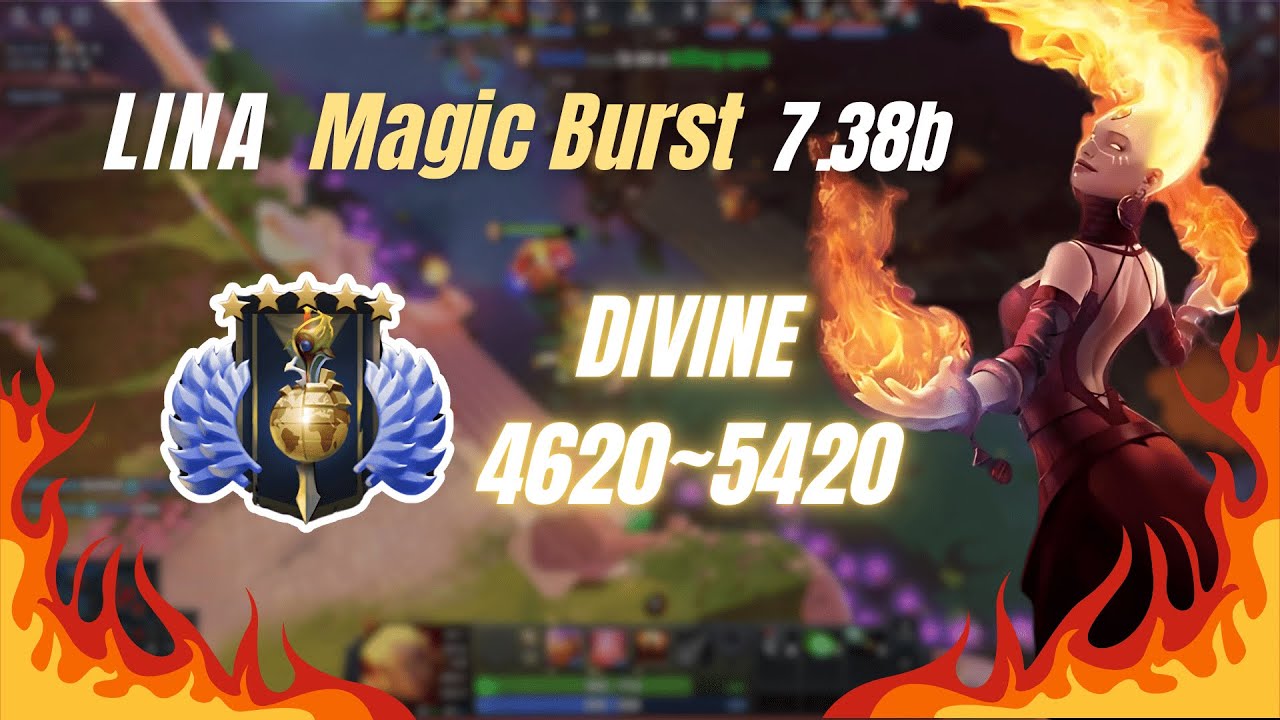 Dota 2 Lina Gameplay 7.38b Magic burst - YouTube