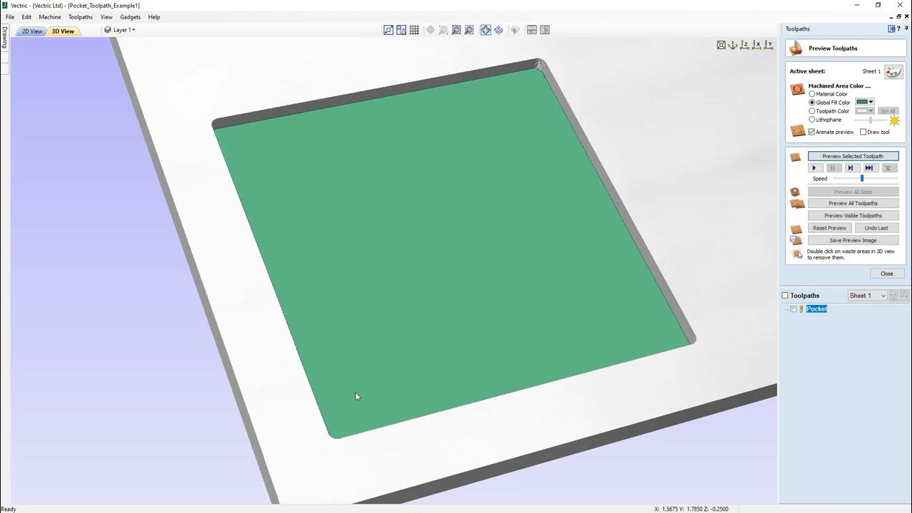 Pocket Toolpath Guide | Vectric V11 Tutorials - YouTube