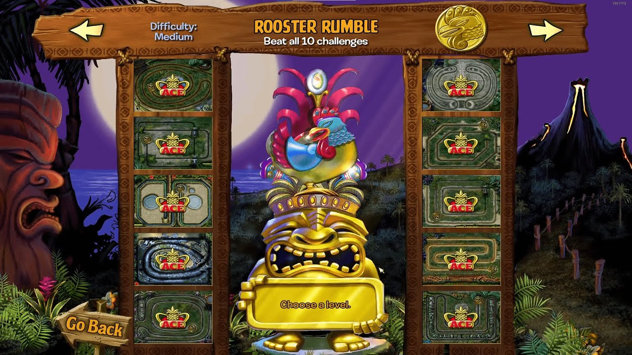 Rooster Rumble all levels ACE | Zuma's Revenge! - YouTube