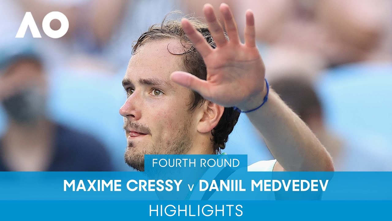 Maxime Cressy v Daniil Medvedev Highlights (4R) | Australian Open 2022 ...