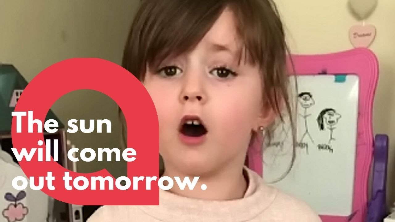 Little girl captures hearts with rendition from Annie the musical ...