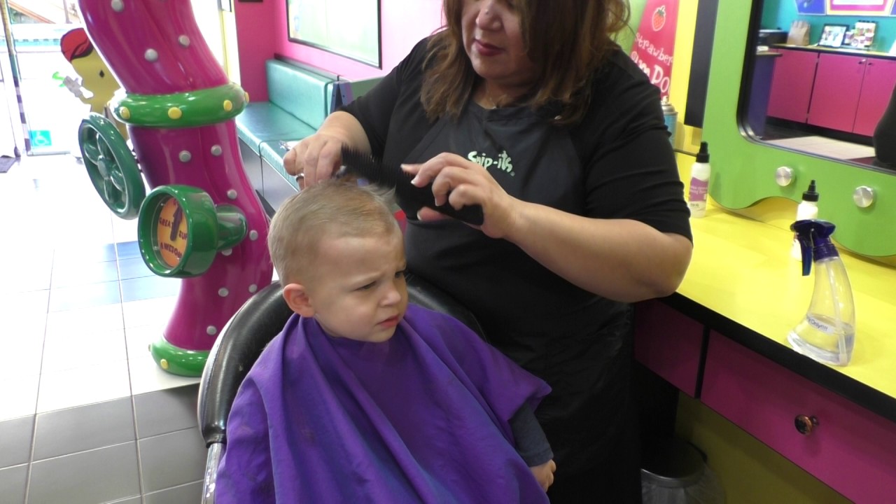 Jordan's First Haircut - YouTube