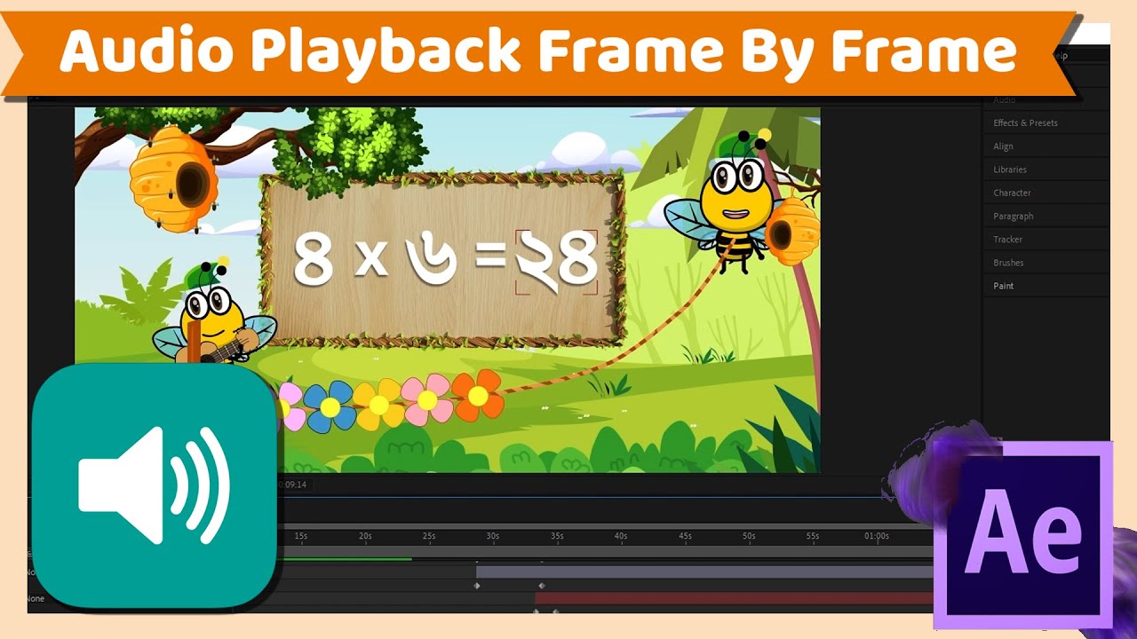 After Effects Tutorial : Audio Preview or Playback Frame by Frame - YouTube