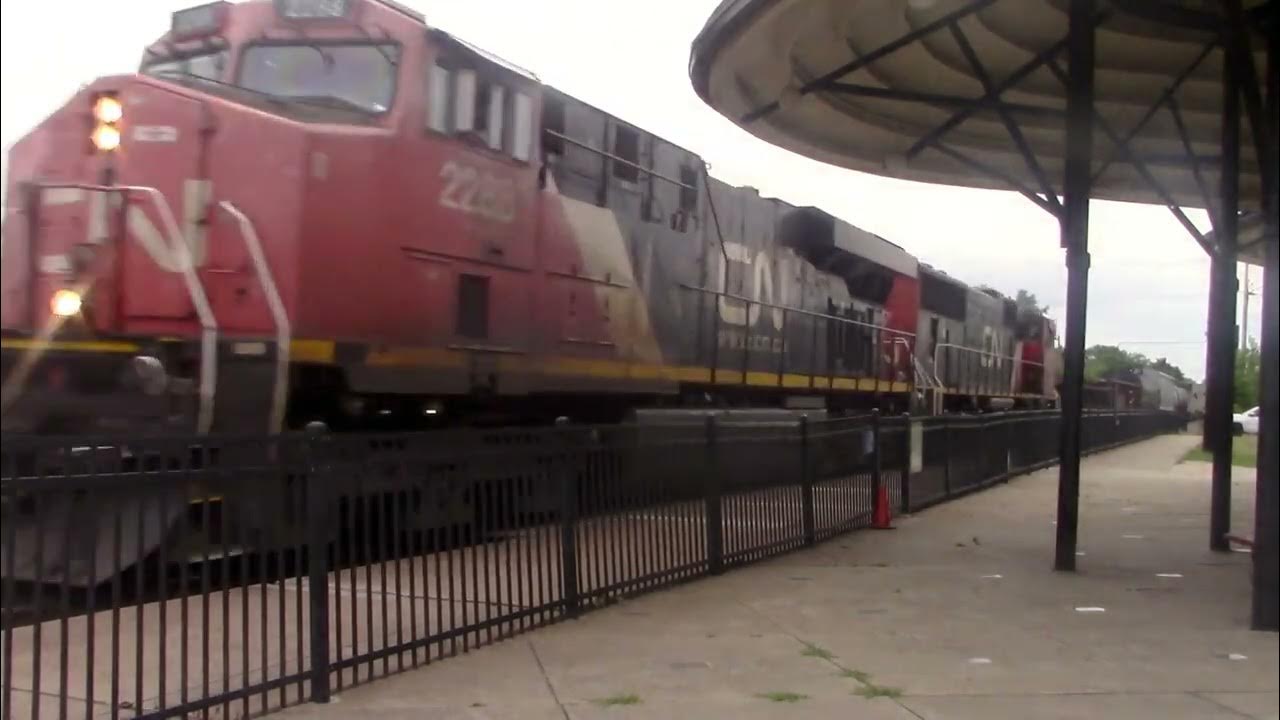 #7/23/22 A CN #M39731 WB Train Long-haul Manifest Mixedfreight Leading With CN Double 2 CNs 2288 ...