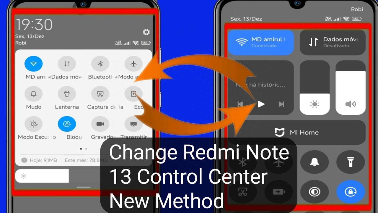 Redmi Note 13 Control Center Settings |Change Control Center on Redmi ...