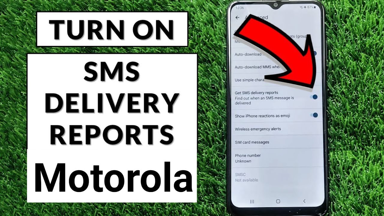 motorola sms report setting / moto sms problem - YouTube
