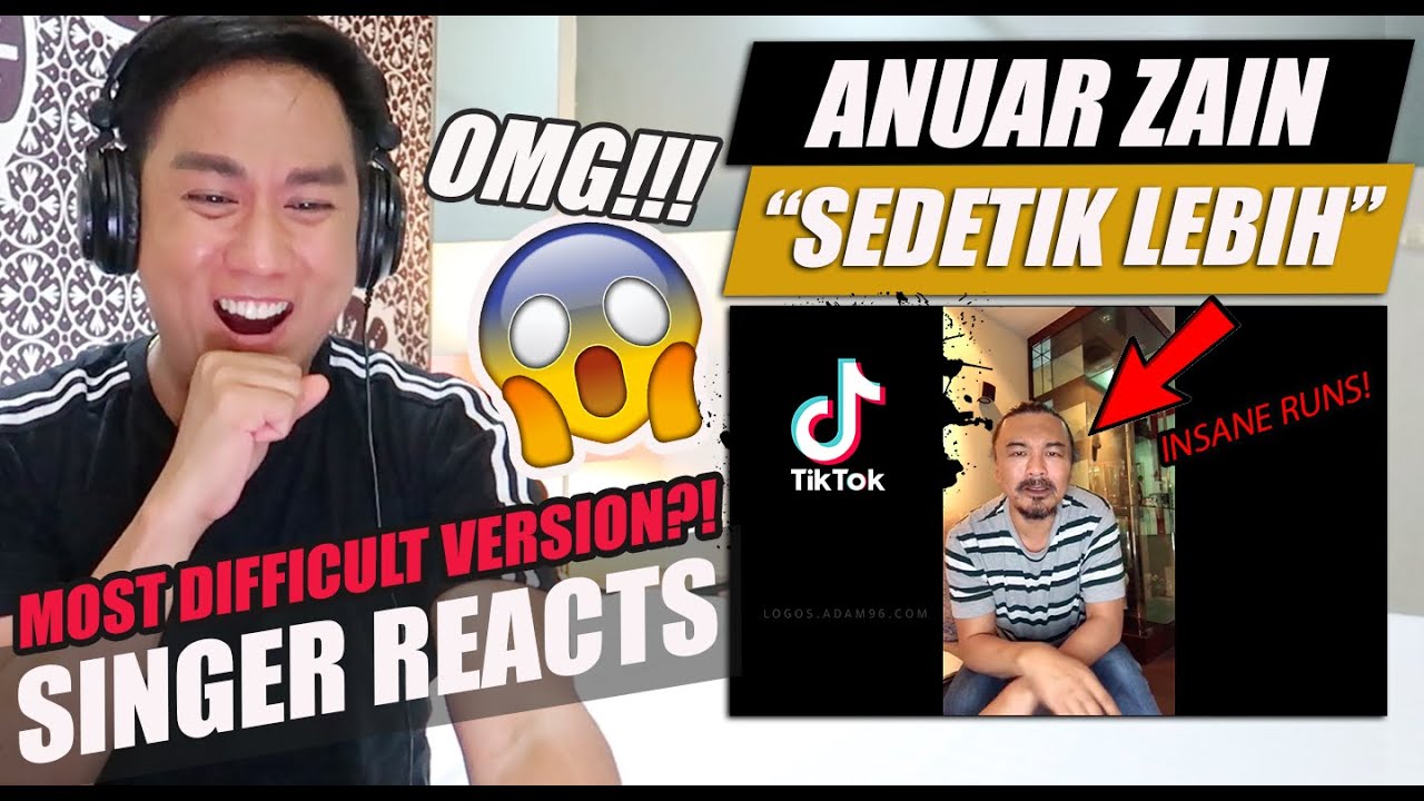 Anuar Zain - Sedetik Lebih (Latest Version in TikTok) | SINGER REACTION ...