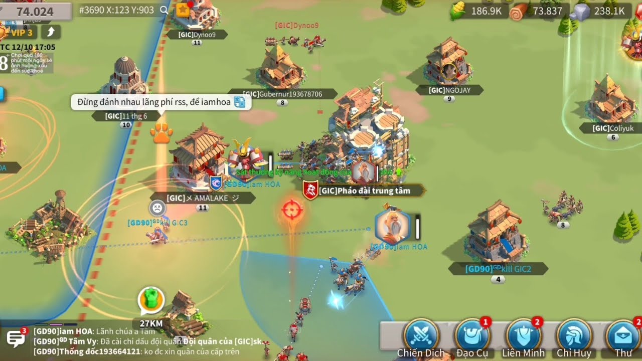 Rally Pháo Đài Địch Mở chìa vàng úp level tướng đẩy pow sever ủ 3690 ...