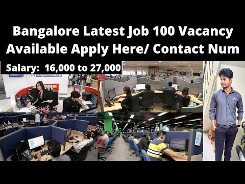 Bangalore job vacancies tamil | Singaravelan S | SV - YouTube