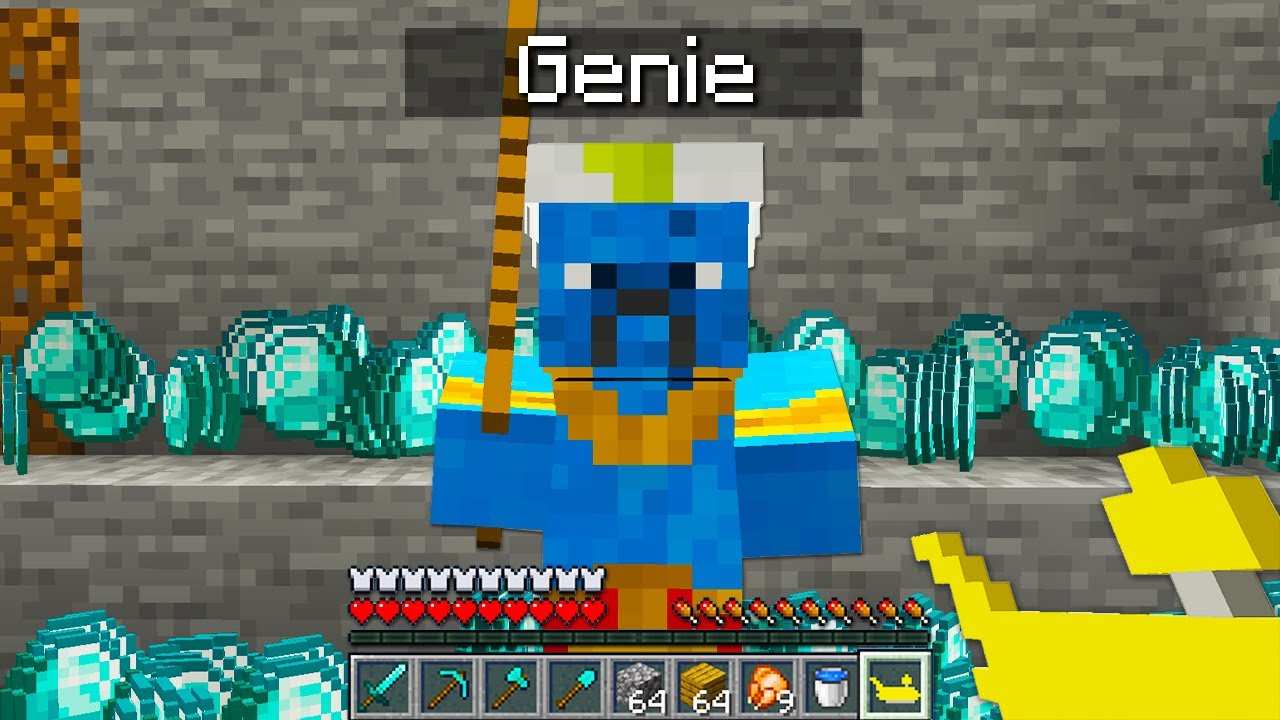 Minecraft UHC but you can spawn a GENIE...? - YouTube