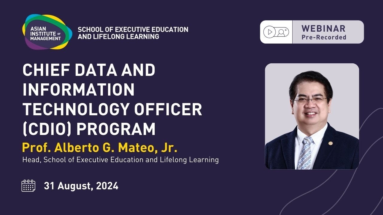 Online Webinar | Chief Information Officer (CIO) Program | Asian ...