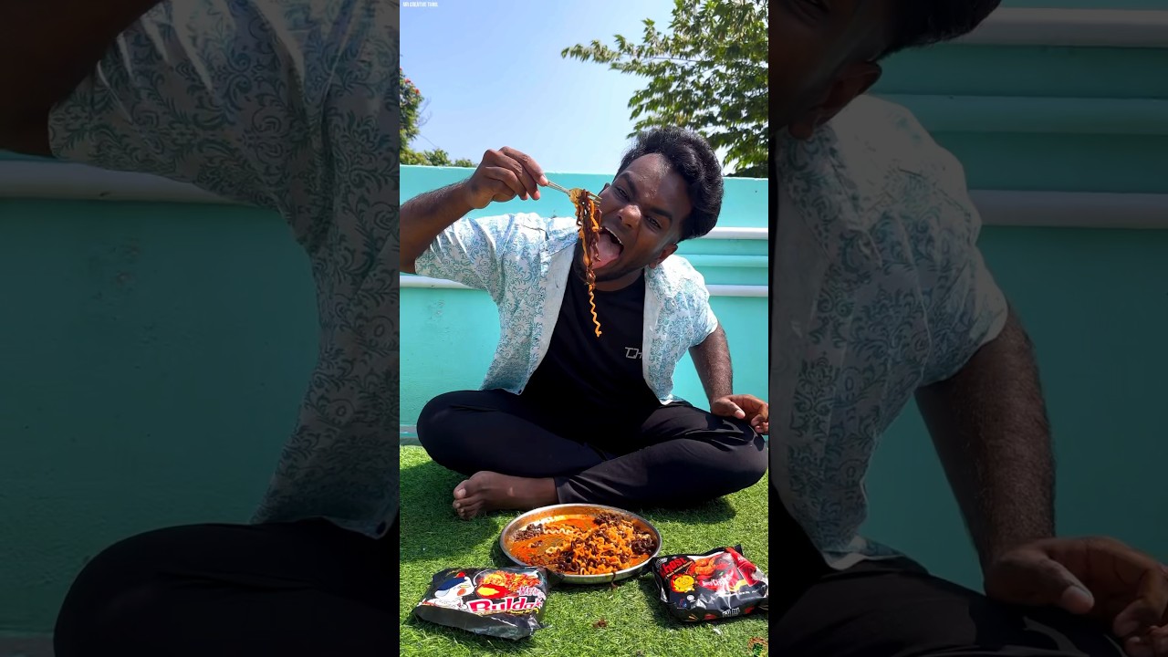 EATING DANGEROUS GHOST 👻 PEPPER MAGGIE 🍜 - #shorts #foodie #maggie # ...