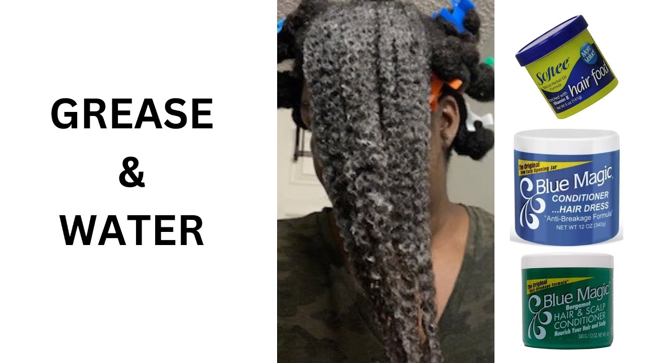 How To Remove GREASE From Natural Hair | Tips | Grease & Water | Blue ...