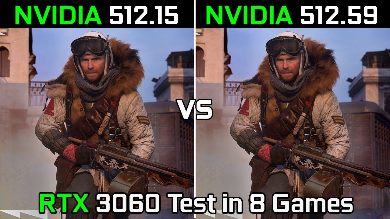 Nvidia Drivers (512.15 vs 512.59) RTX 3060 Test in 8 Games - YouTube