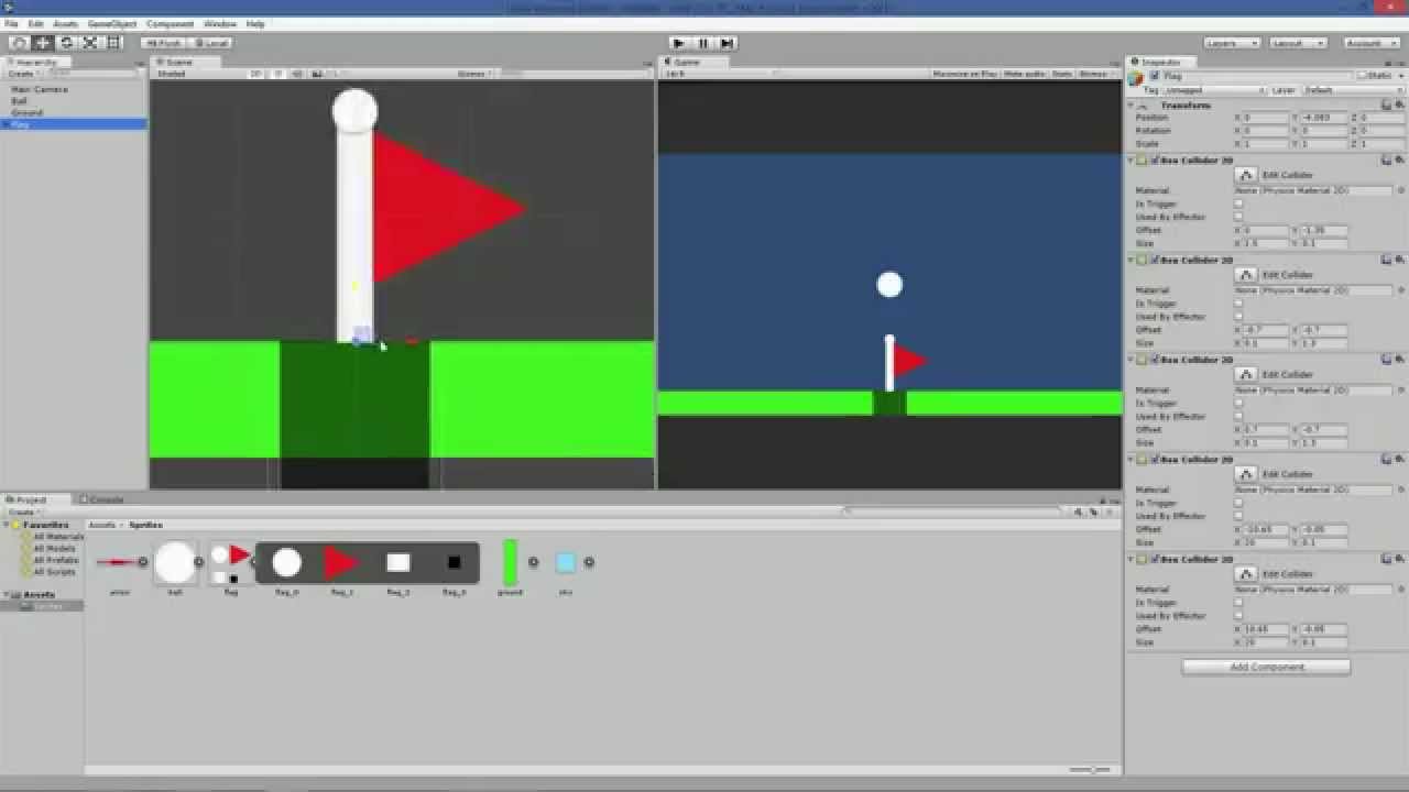 Unity 2D : Golf Game - เกมกอล์ฟ [Part 01] - YouTube