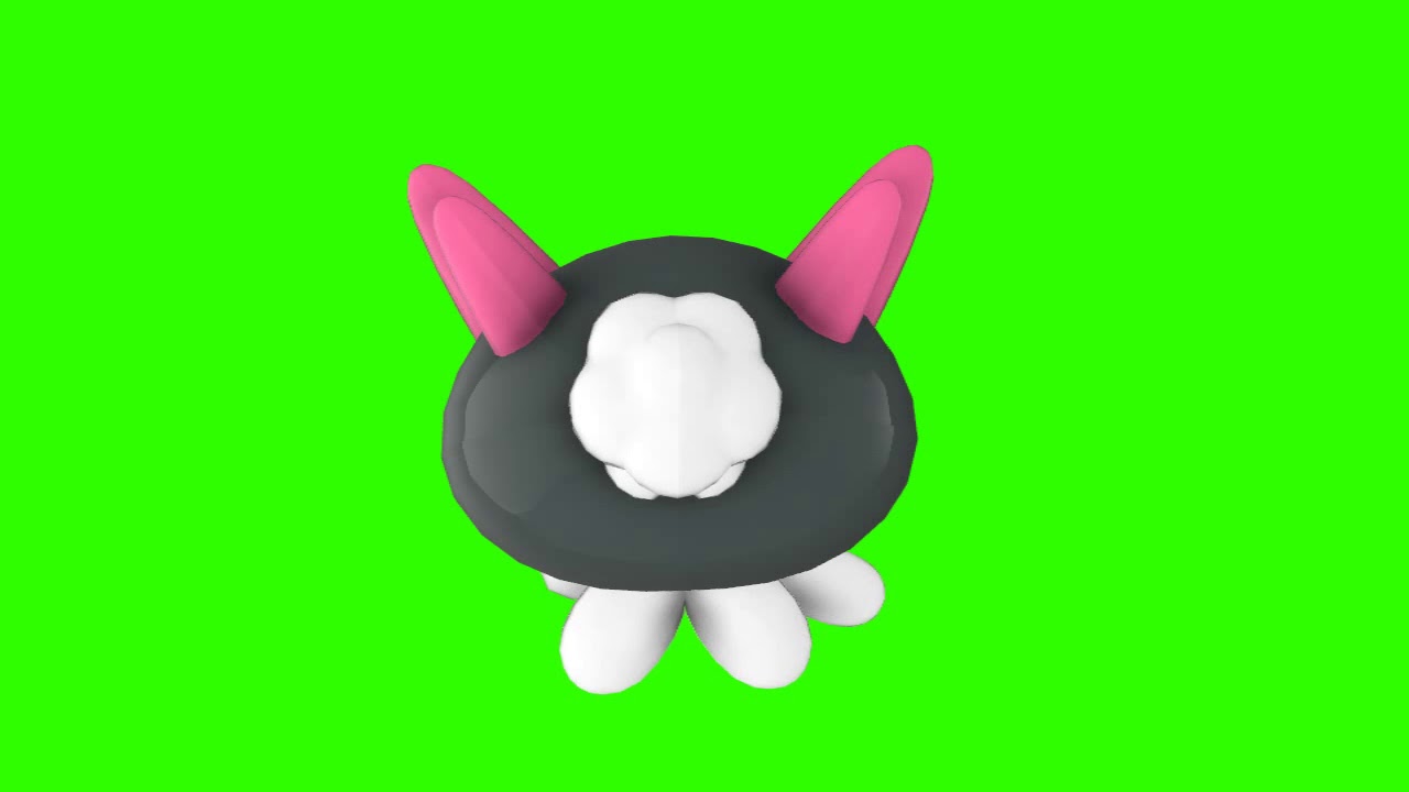 Pyukumuku pokemon animated front chroma - YouTube