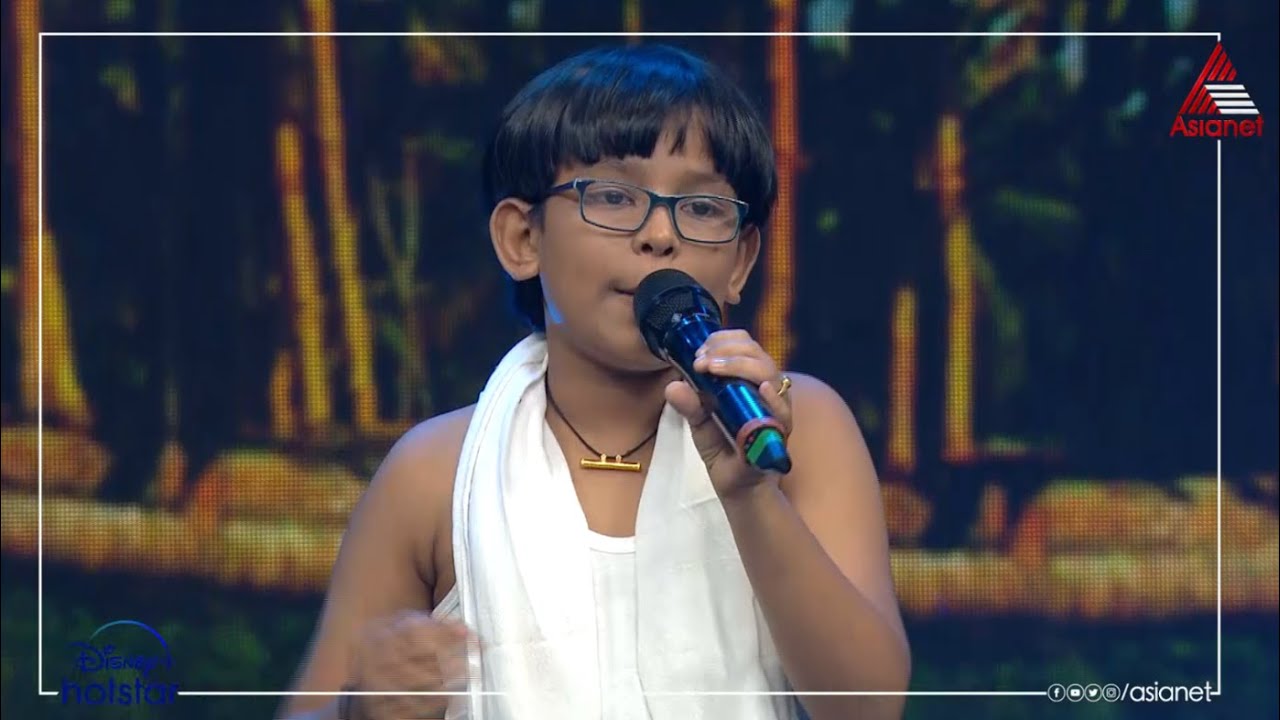 #SSJ3 സ്റ്റാർ സിങ്ങർ വേദിയിൽ തകർപ്പൻ നാടൻ പാട്ടുമായി അഭയ്ത്യ - YouTube