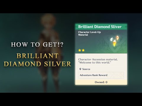 How to get Brilliant Diamond Sliver in Genshin Impact - How to Ascend the Traveller #genshinimpact