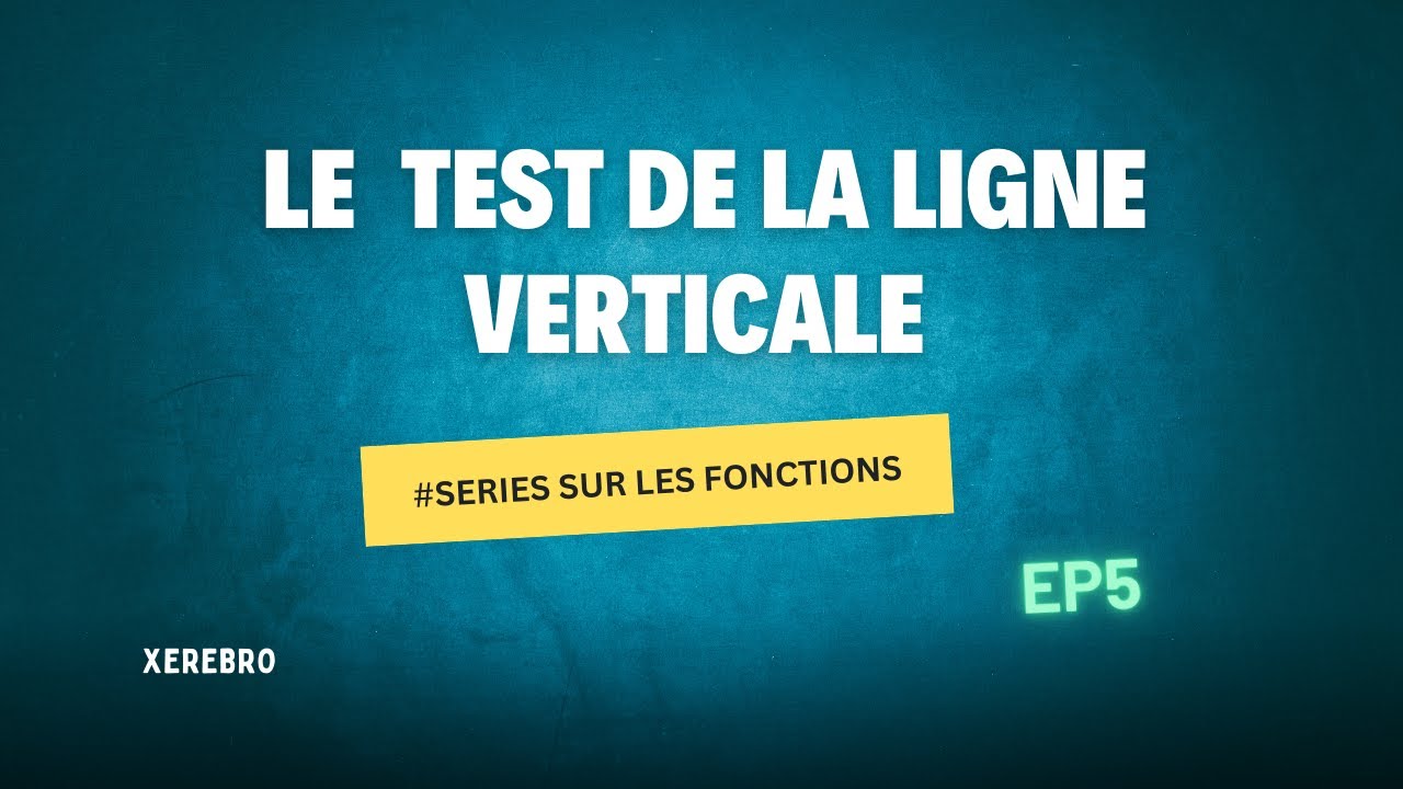 Maitrisez le test de droite verticale en 5 minutes ! - YouTube
