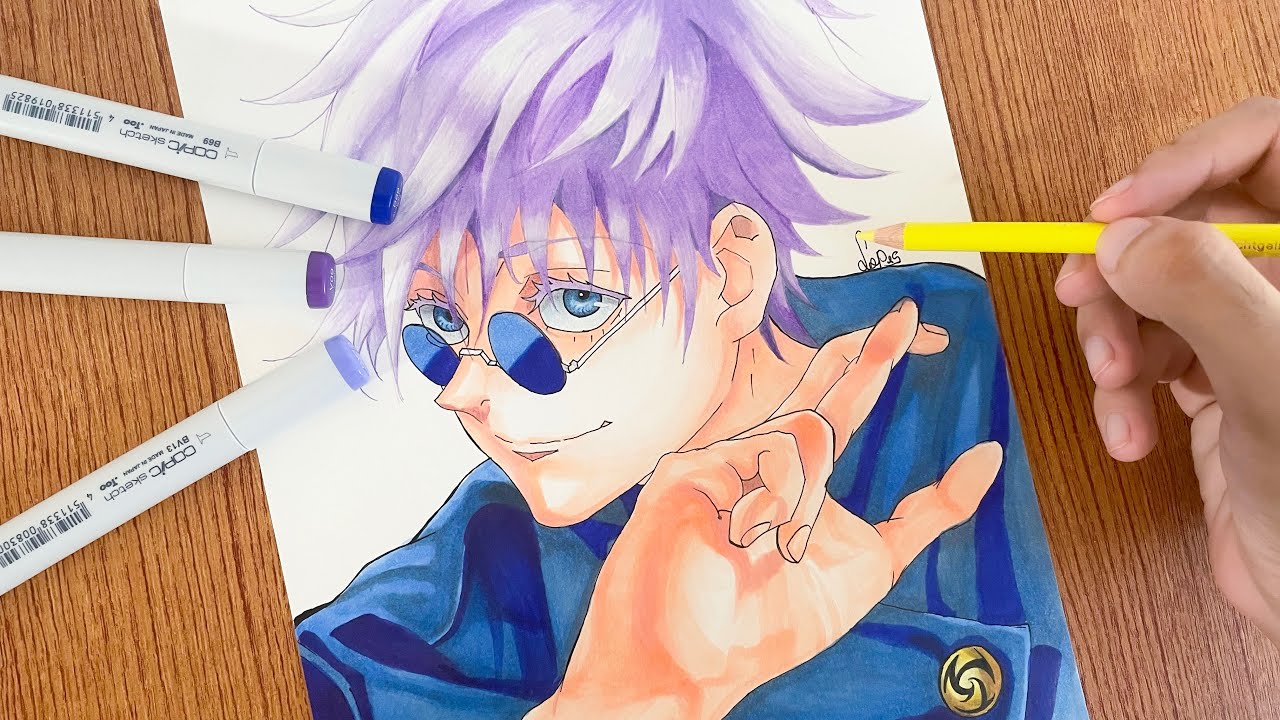 Drawing Satoru Gojo | Jujutsu Kaisen - YouTube