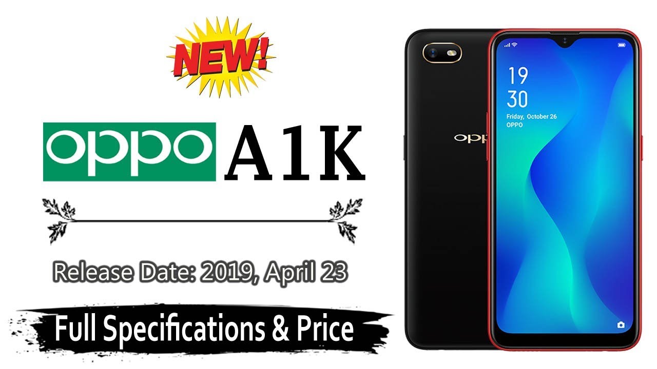 Oppo A1K - Full Phone Specifications || Best Price (Global) - YouTube