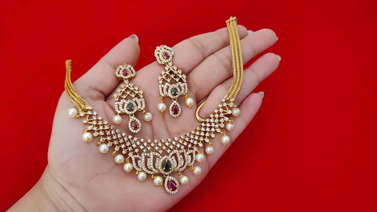 Earrings | Pearl mala | Chandra Haram | Neck sets | WhatsApp ...