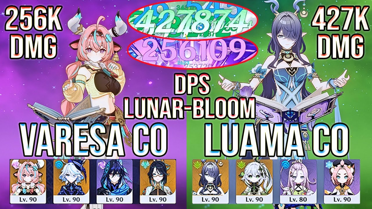 F2P Power of DPS Lunar Bloom 🌙 Lauma 427K DMG | Spiral Abyss Floor 12 ...