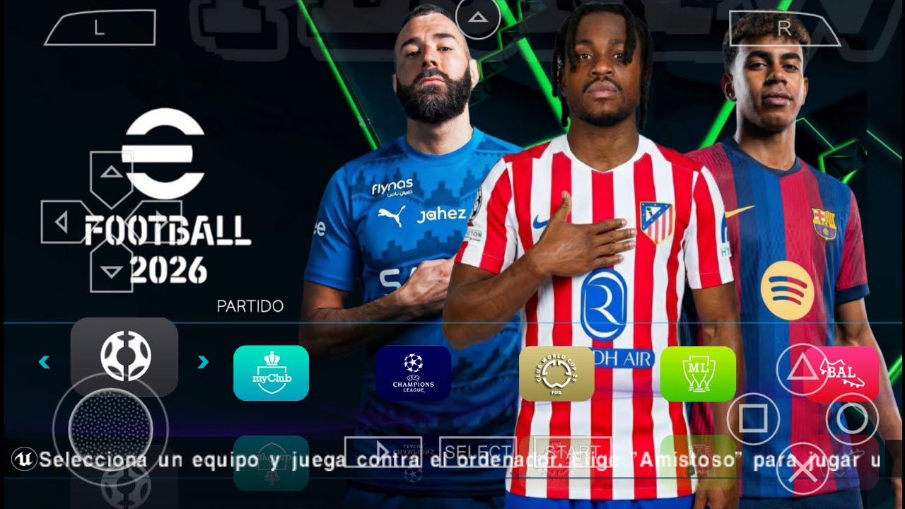 eFootball PES 2026 PPSSPP DOWNLOAD ORIGINAL ISO PES 26 PSP Full Update ...