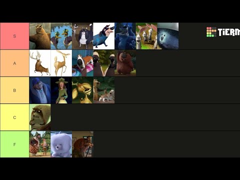 Open Season Characters Tier List!🐻🦌🌲🦆 - YouTube