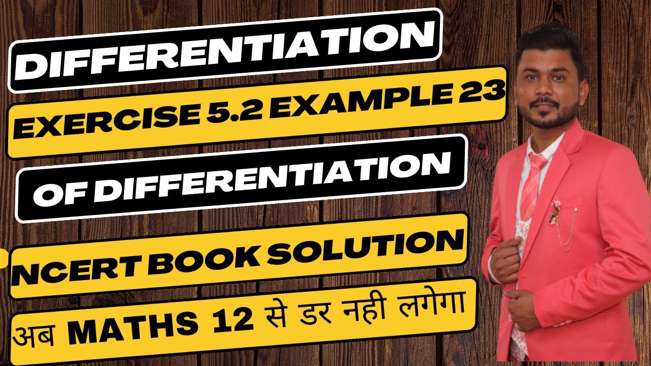 Differentiability Exercise 5.2 Example 23🔴Differentiation CBSE Math Class 12 NCERT Solution ...