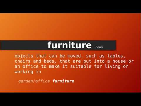 furniture , Meaning of furniture , Definition of furniture ...